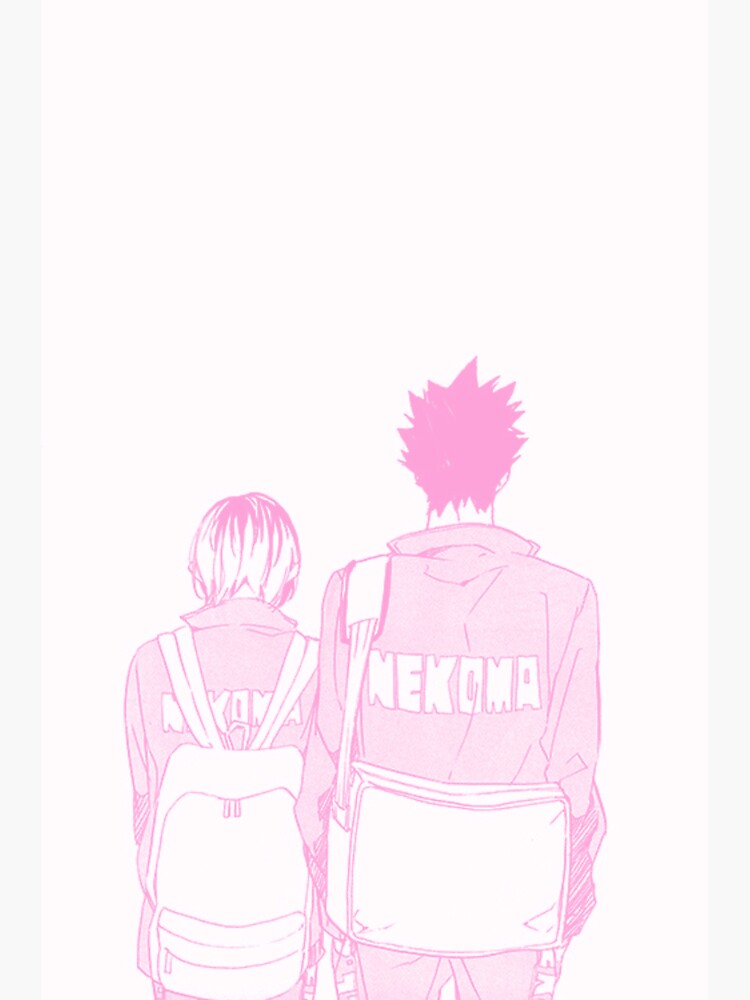 "Nekoma Kuroo Kenma Pink" Sticker for Sale by PinkAnime | Redbubble