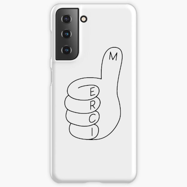 "Merci thumbs up" Samsung Galaxy Phone Case for Sale by h-and-c | Redbubble
