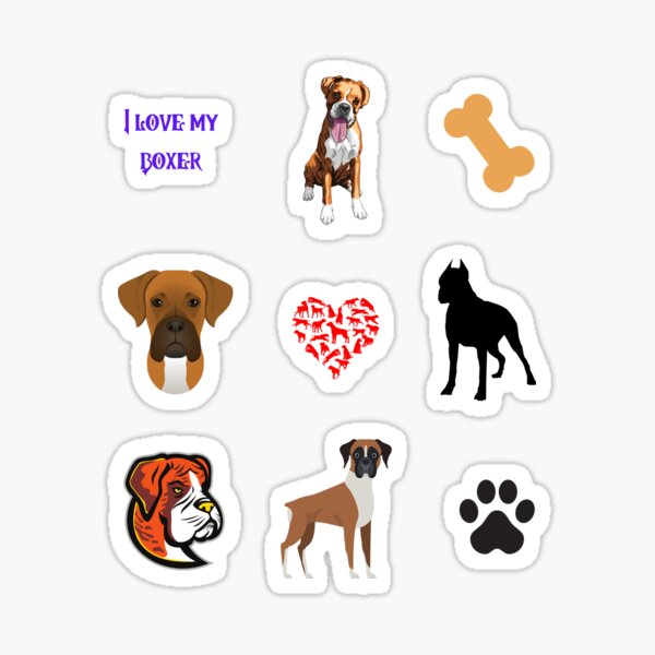 "boxer pack funny quote cartoon boxer" Sticker for Sale by ...