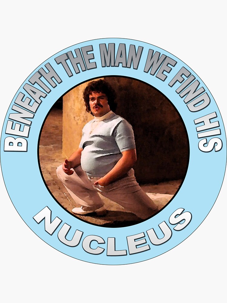 "NUCLEUS BENEATH THE CLOTHES" Sticker for Sale by CREATIVEWORKS | Redbubble