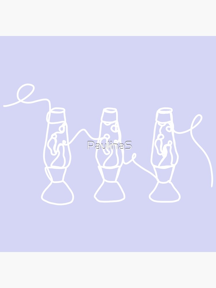 "minimalist lava lamp simple outline (lavender)" Poster by PaulinaS ...