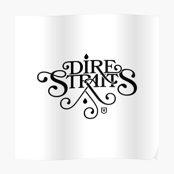 "Best Selling - Dire Straits Logo" Poster by LisaObriens | Redbubble