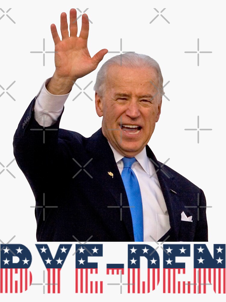 Pegatina «Bye-Den Joe Biden Presidente de los Estados Unidos Ganador de ...