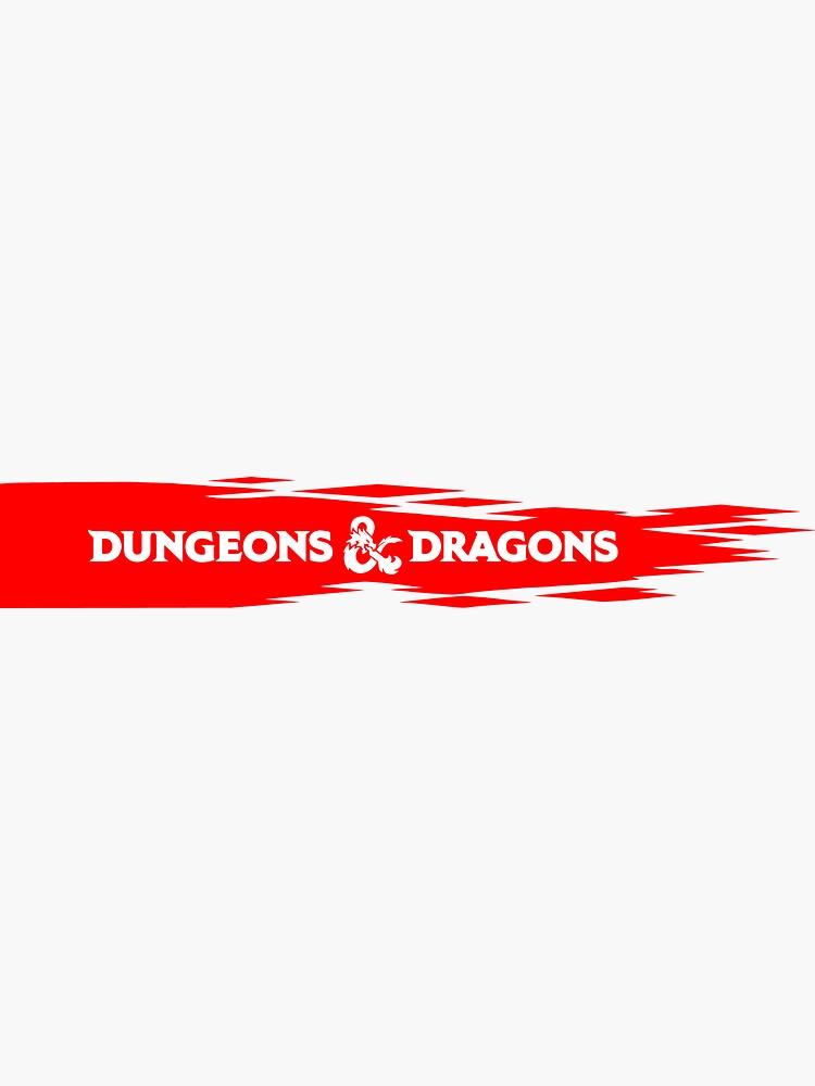 "Dungeons & Dragons Banner Logo" Sticker for Sale by AceLlama | Redbubble