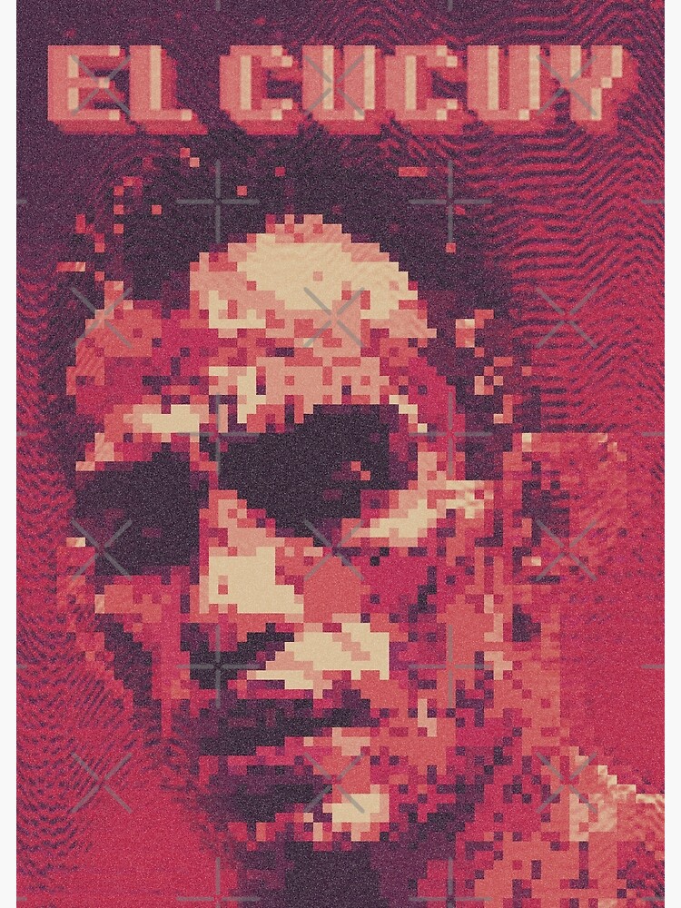 "Tony Ferguson El Cucuy retro 80s MMA illustration" Art Print by ...