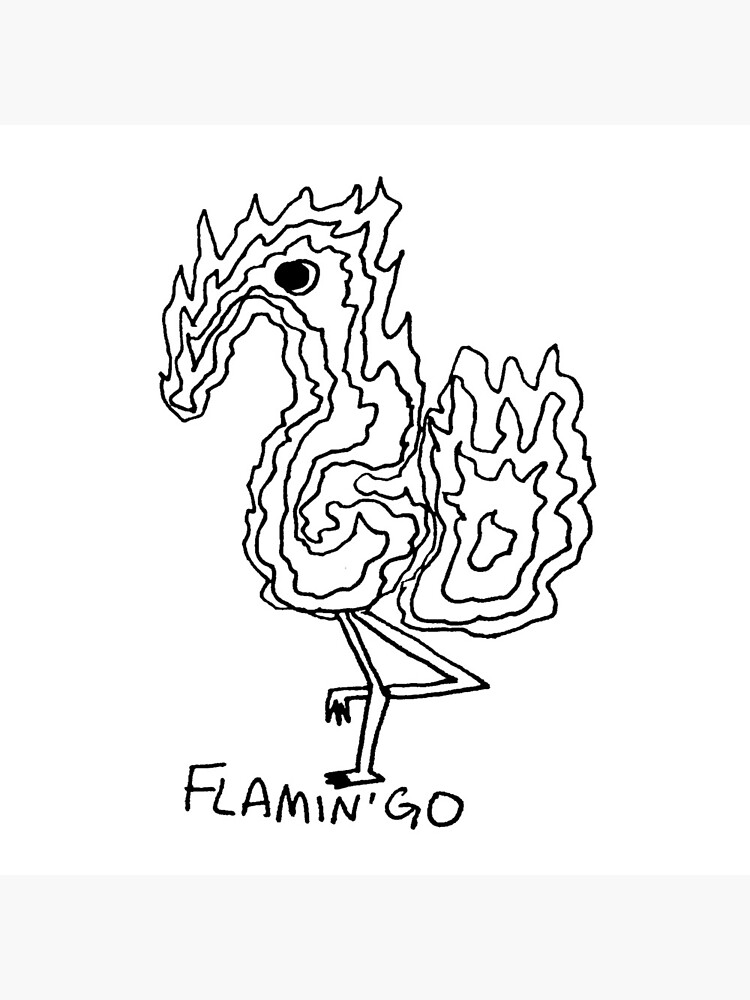 "Flamin' Go Flamingo" Poster for Sale by herb-the-alien | Redbubble