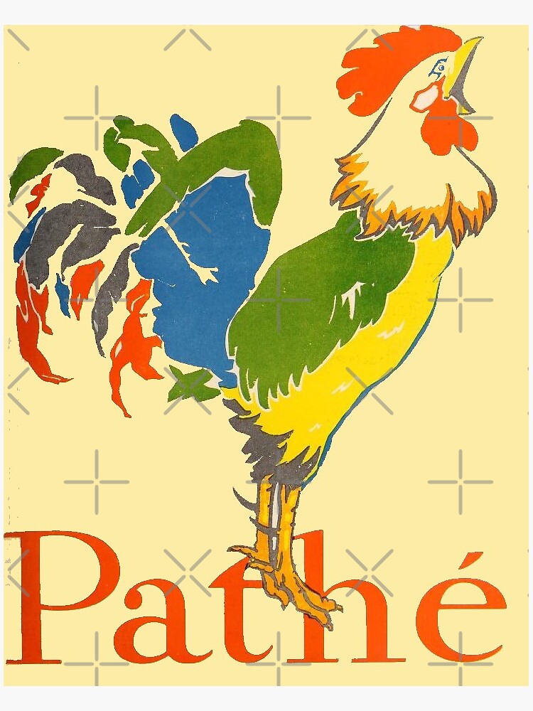 "Pathe Films Rooster " Sticker for Sale by Love30smovies | Redbubble