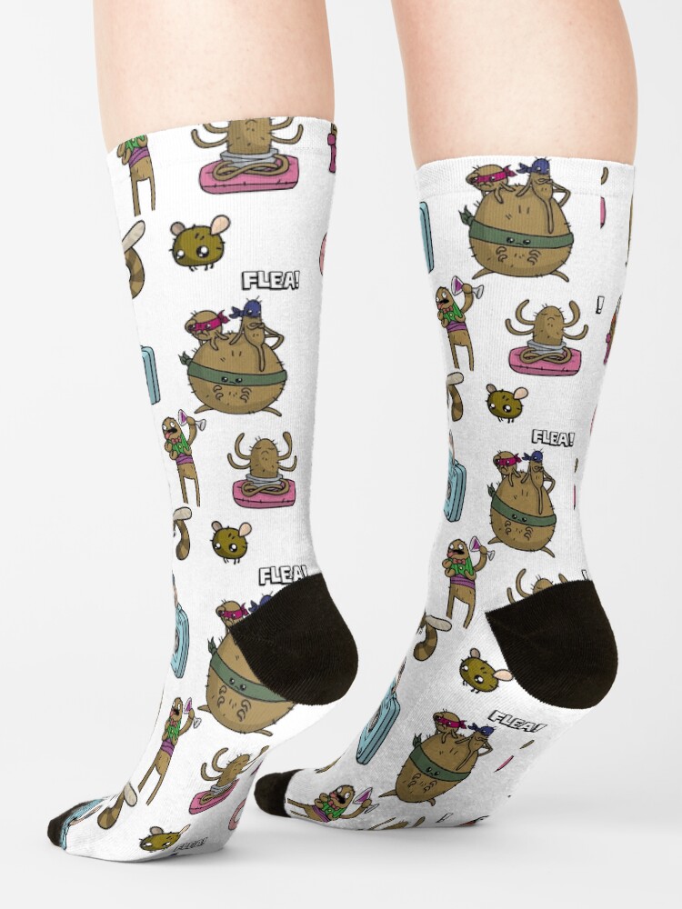 "Flea Socks" Socks for Sale by lowtekgames | Redbubble