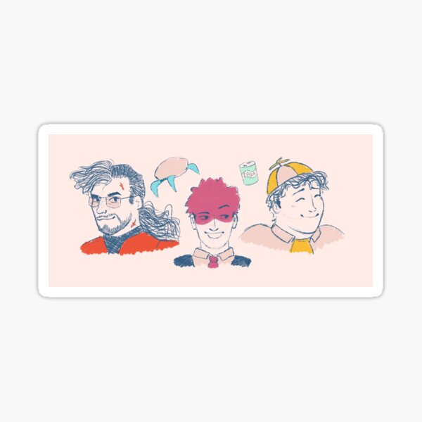 "science trio!" Sticker for Sale by pointlessnachos | Redbubble