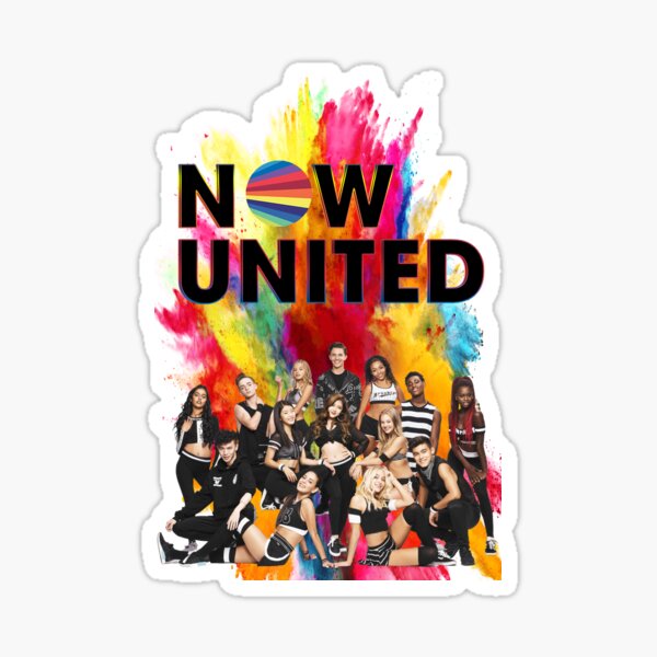 "Now United Neon Lights Colors Smash" Sticker for Sale by xarteiro ...