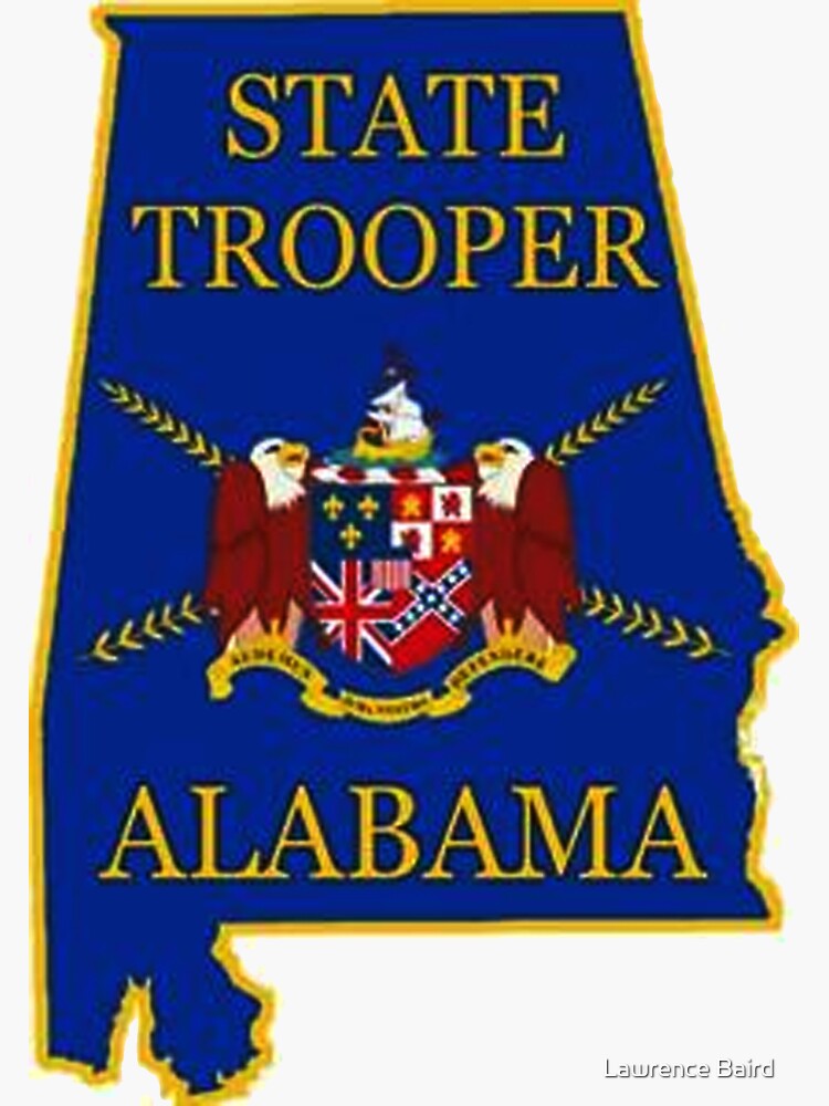 "Alabama Highway Patrol" Sticker for Sale by lawrencebaird | Redbubble