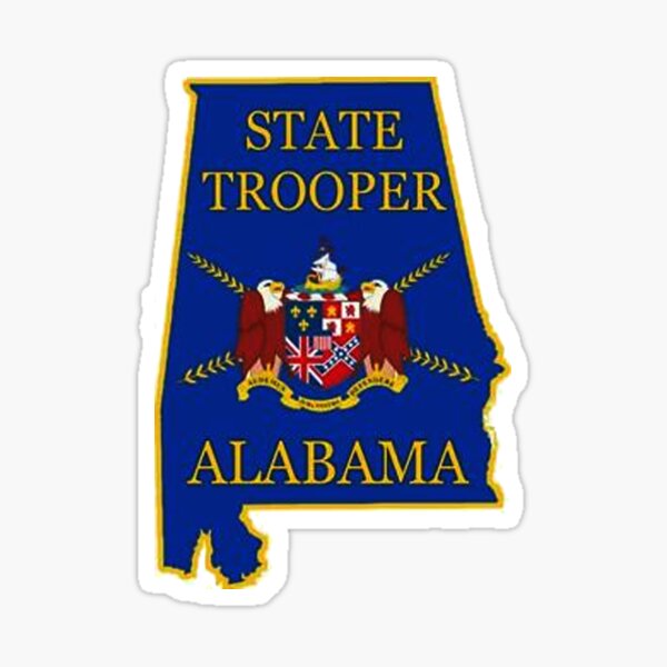 "Alabama Highway Patrol" Sticker for Sale by lawrencebaird | Redbubble