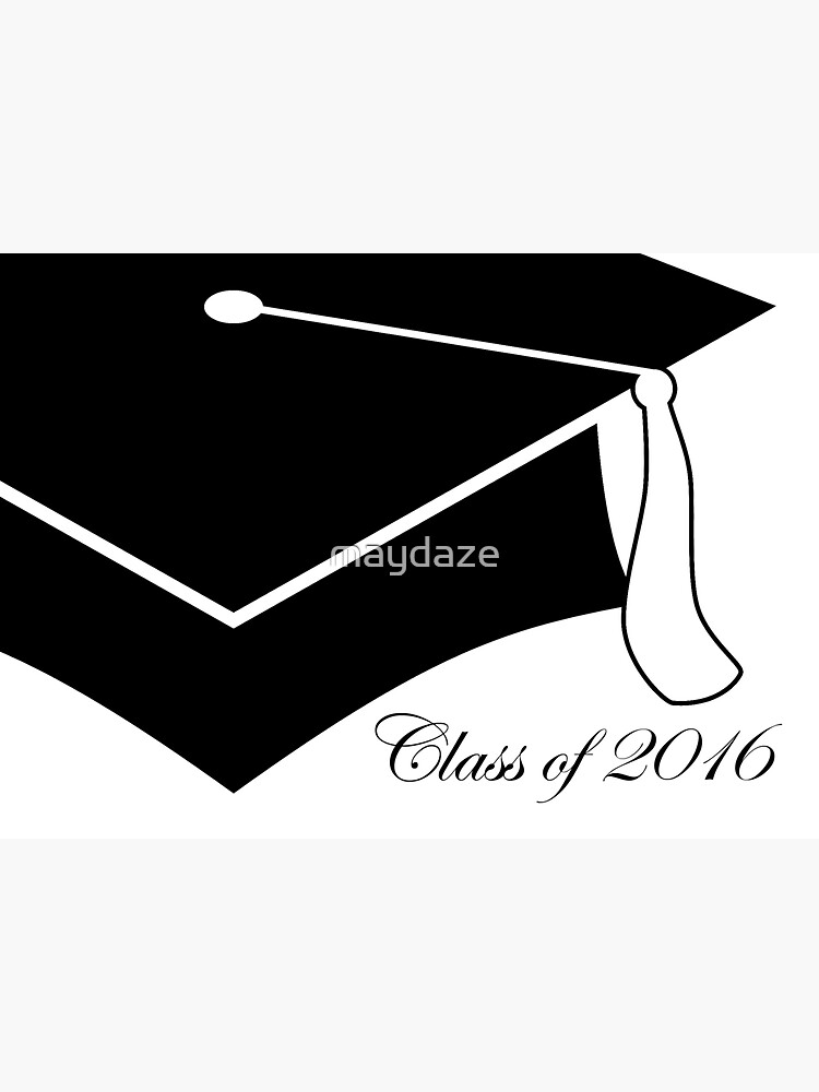 "class of 2016 graduation cap" Sticker by maydaze | Redbubble