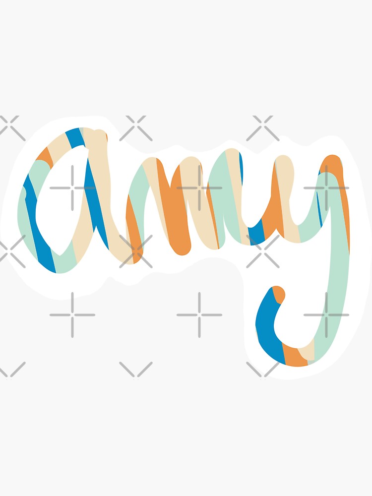 "Amy" Sticker for Sale by aamcauley | Redbubble