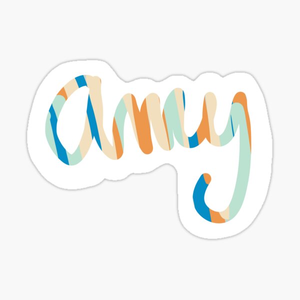 "Amy" Sticker for Sale by aamcauley | Redbubble