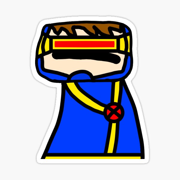 "Cyclopse (X men)" Sticker for Sale by MrMeowser | Redbubble