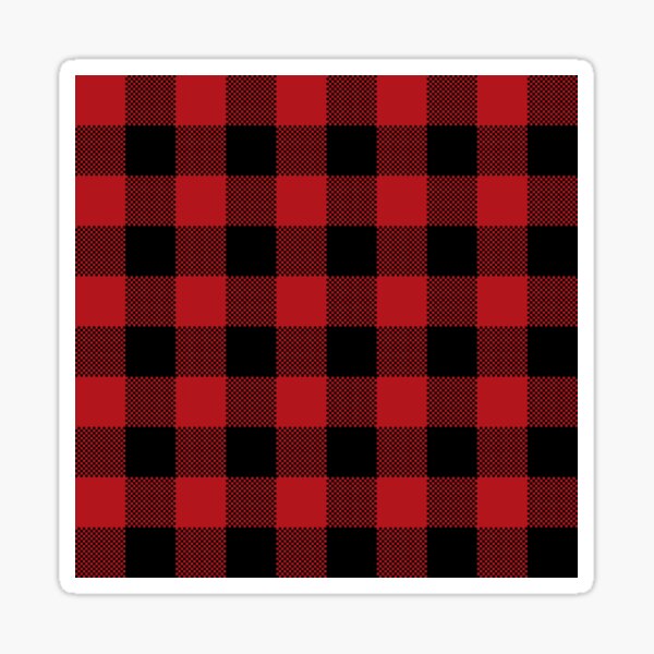 "Buffalo Plaid" Sticker for Sale by CMartines | Redbubble