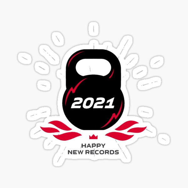 "Happy New Records" Sticker for Sale by babaeupho | Redbubble