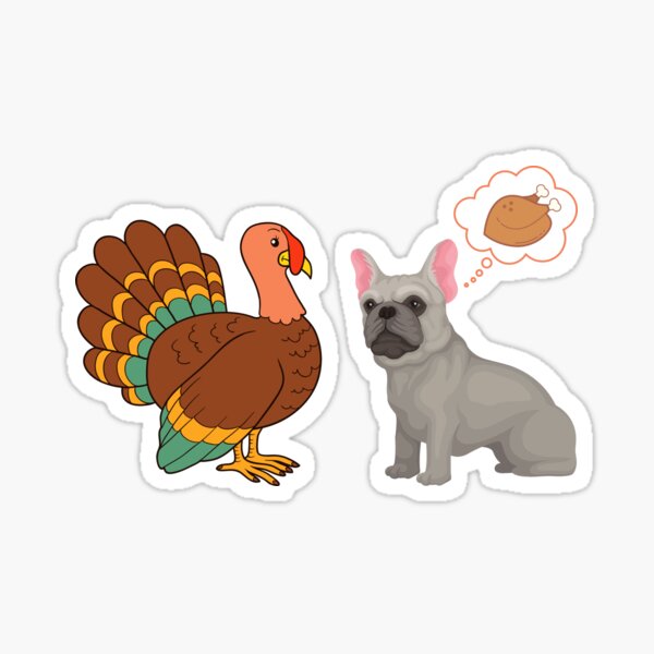 "French Bulldog Thanksgiving Frenchie Thanksgiving Turkey and Gray ...