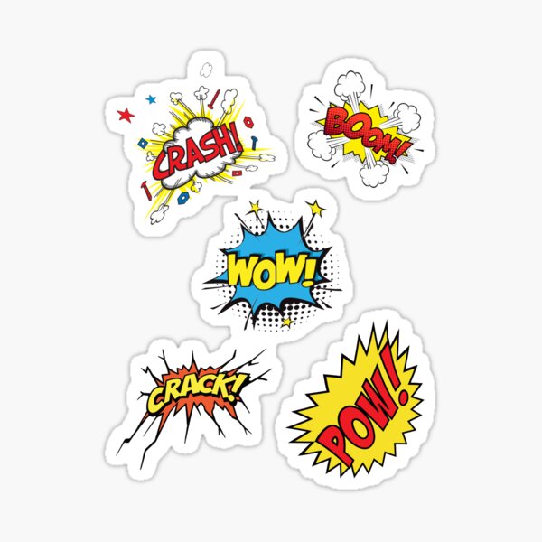 "pow" Sticker by Nessssa | Redbubble