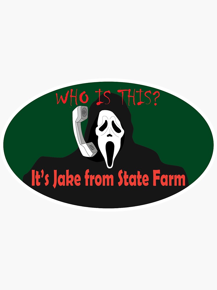 "Scream for State Farm" Sticker by Johnbrosif | Redbubble