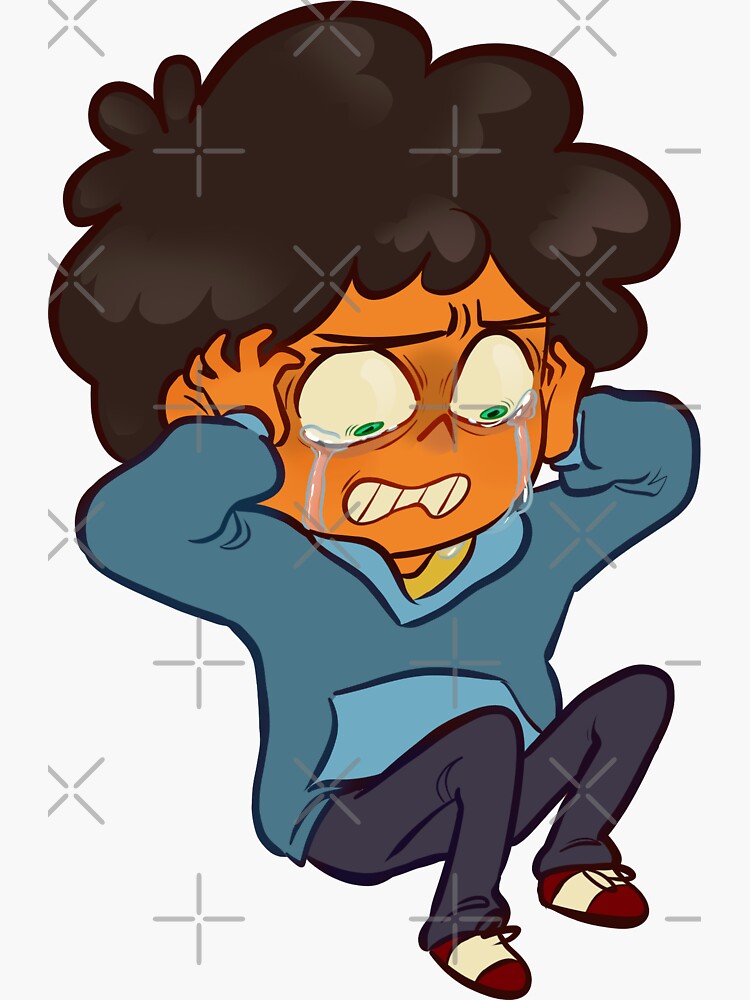 "Camp Camp- Crying Max 2" Sticker for Sale by Paryficama | Redbubble