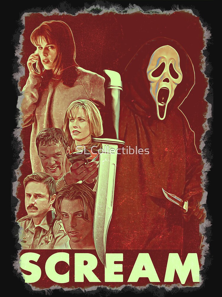 "Scream Knife Collage" T-shirt for Sale by SLCollectibles | Redbubble ...