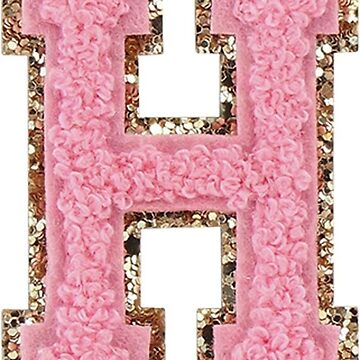 "Preppy Pink Varsity Letter H" Sticker for Sale by ktp100 | Redbubble