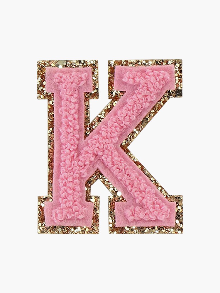 "Preppy Pink Varsity Letter K" Sticker for Sale by ktp100 | Redbubble