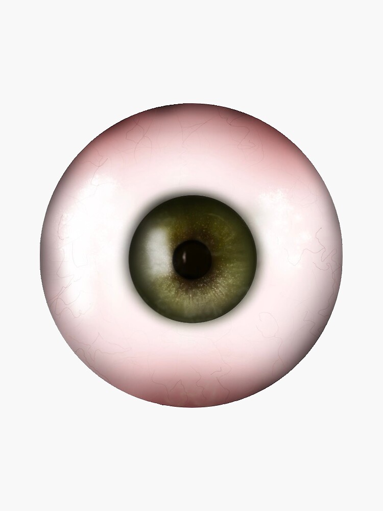 "Realistic Eye" Sticker for Sale by BubbleBarn | Redbubble
