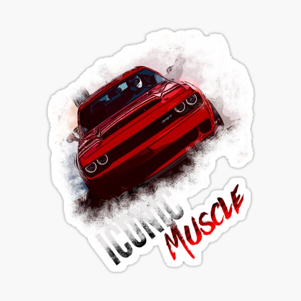 "Iconic Muscle" Sticker by mwebba2005 | Redbubble