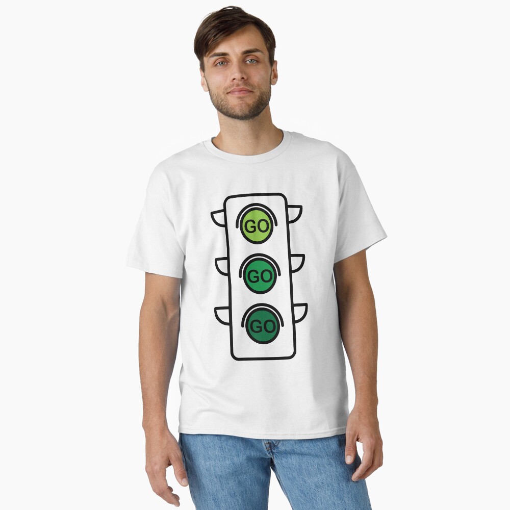 "Traffic Green Lights Go! Go! Go!" Sticker for Sale by Andantino ...