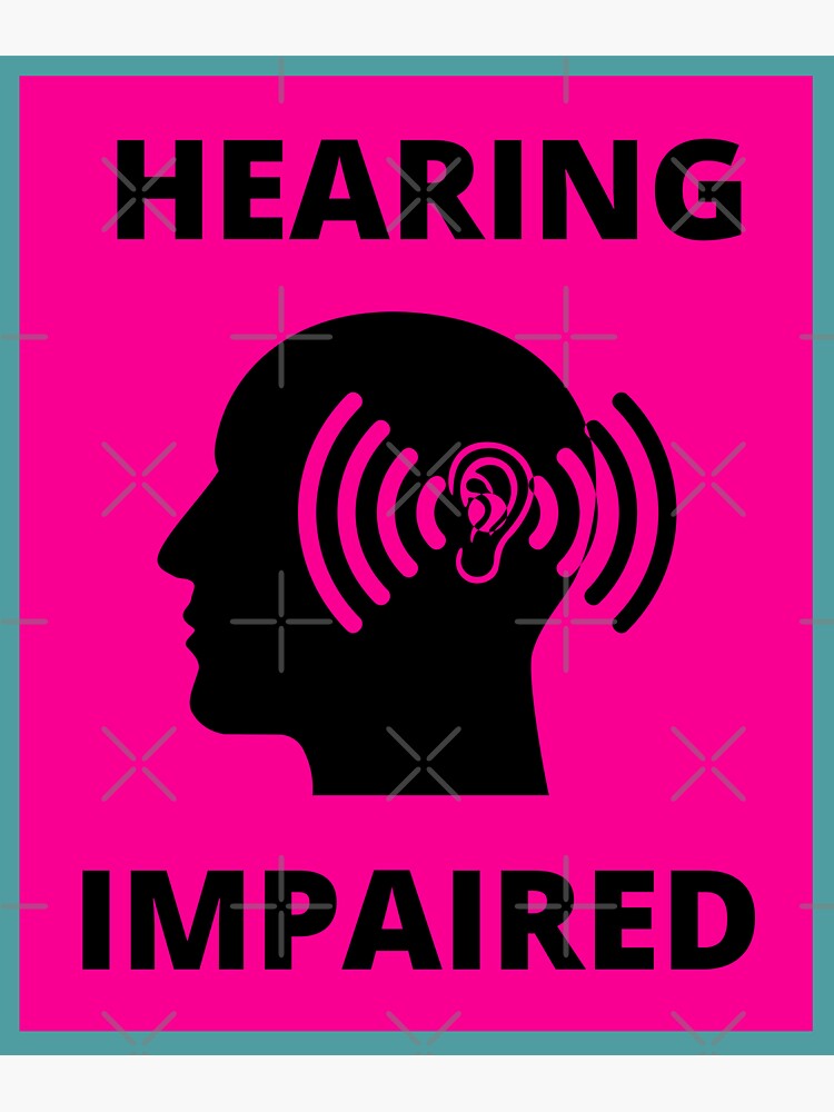 "Hearing Impaired - Hard of Hearing Symbol" Sticker for Sale by Arya ...