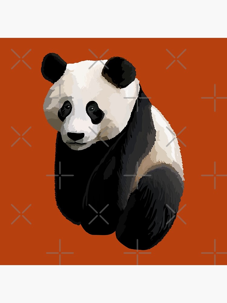 Póster «Rust - Ilustración realista de panda gigante» de amandafarrell ...