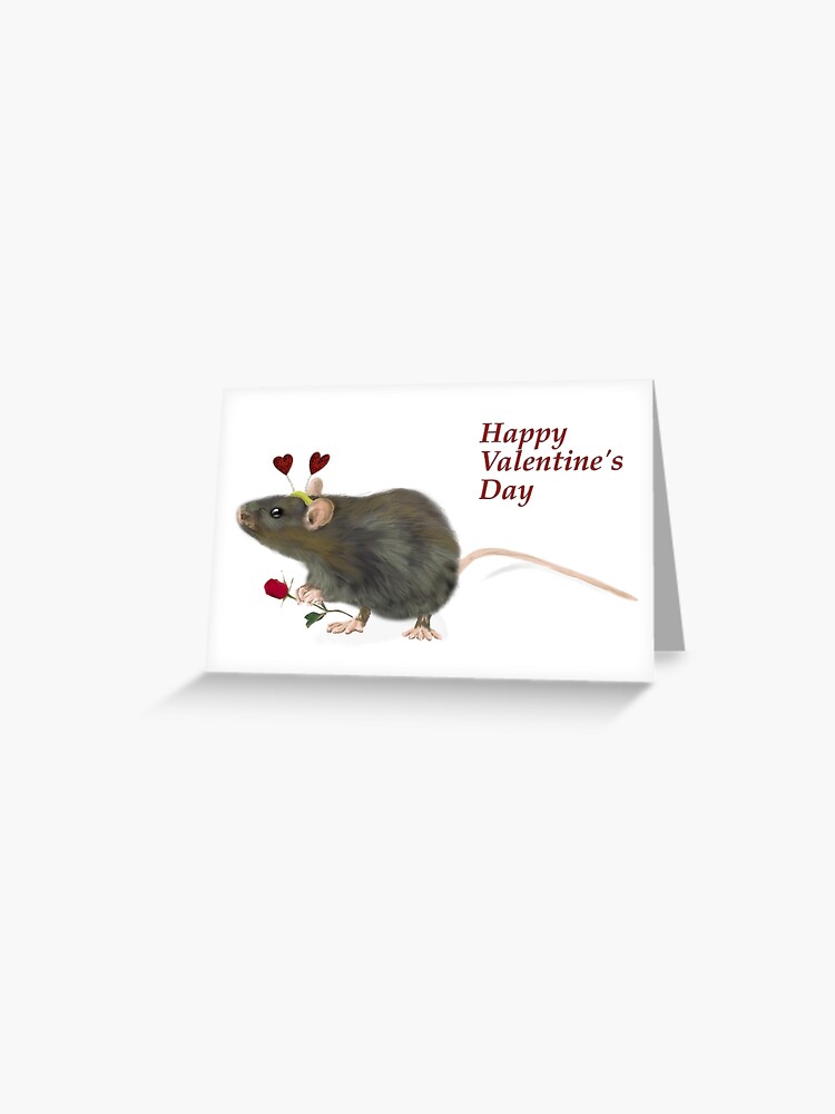 Blank Cards Rat Greeting Card Year of the Rat Funny Rat Birthday Card ...