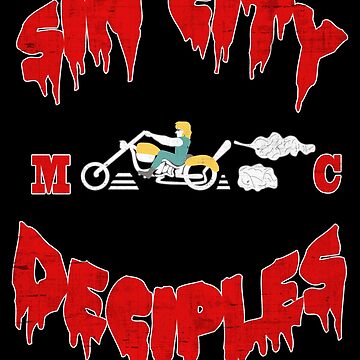 "Sin City Deciples MC" Sticker for Sale by ParitySuck | Redbubble