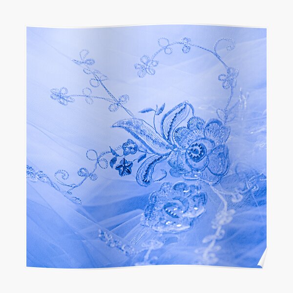 "Vintage Lace Blue Tint" Poster for Sale by AKeeys | Redbubble