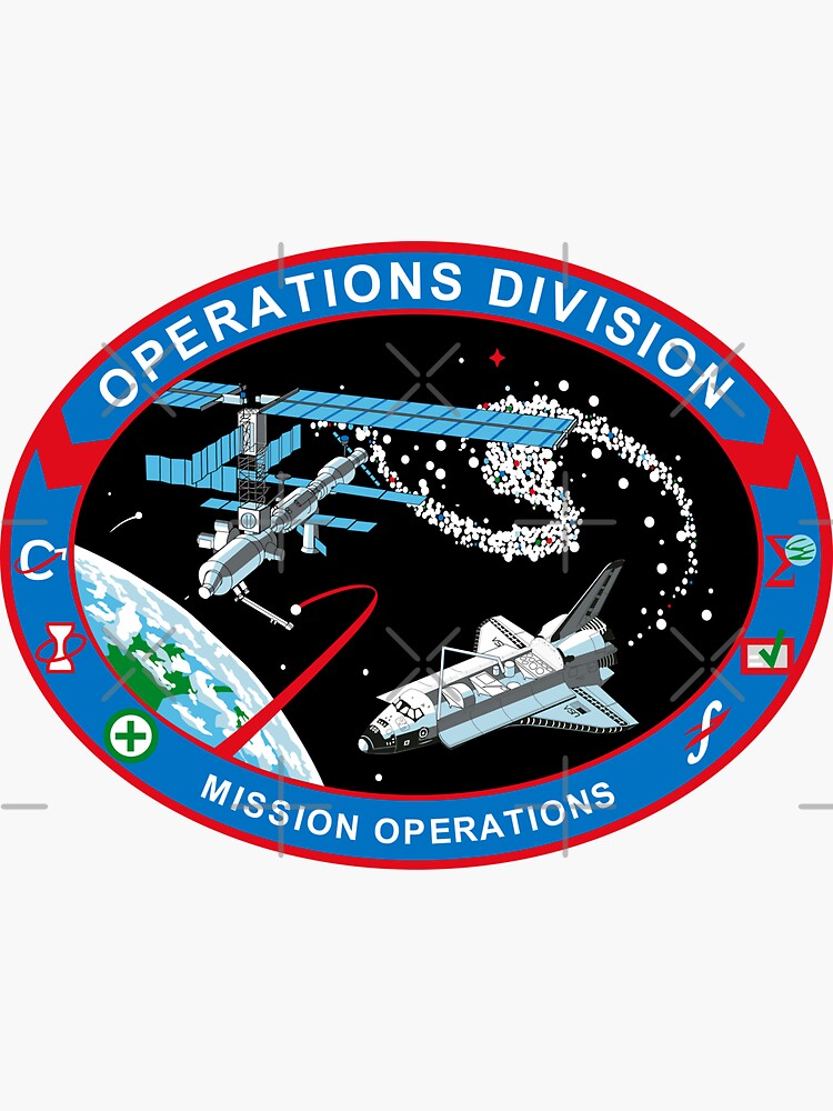 "Nasa Mission Operations Patch 1988" Sticker for Sale by memeasaurus ...