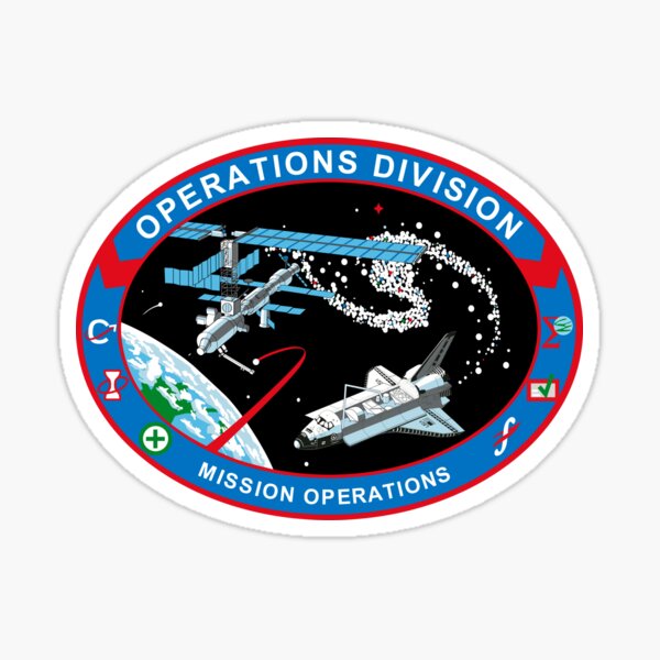 "Nasa Mission Operations Patch 1988" Sticker for Sale by memeasaurus ...