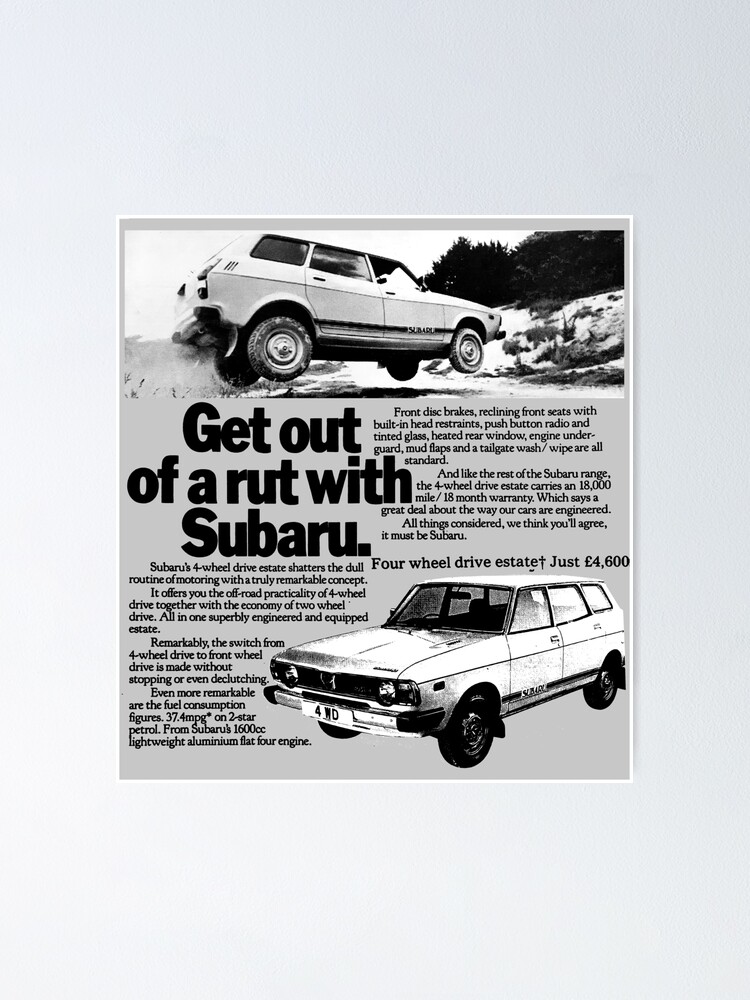 "4WD LEONE" Poster by ThrowbackM2 | Redbubble