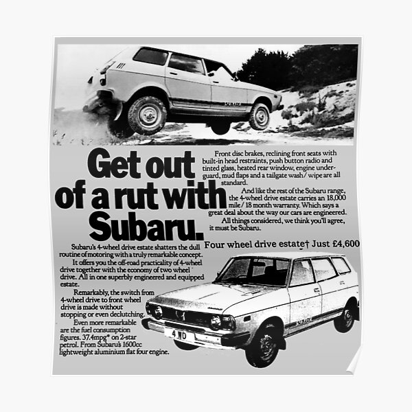 "4WD LEONE" Poster by ThrowbackM2 | Redbubble