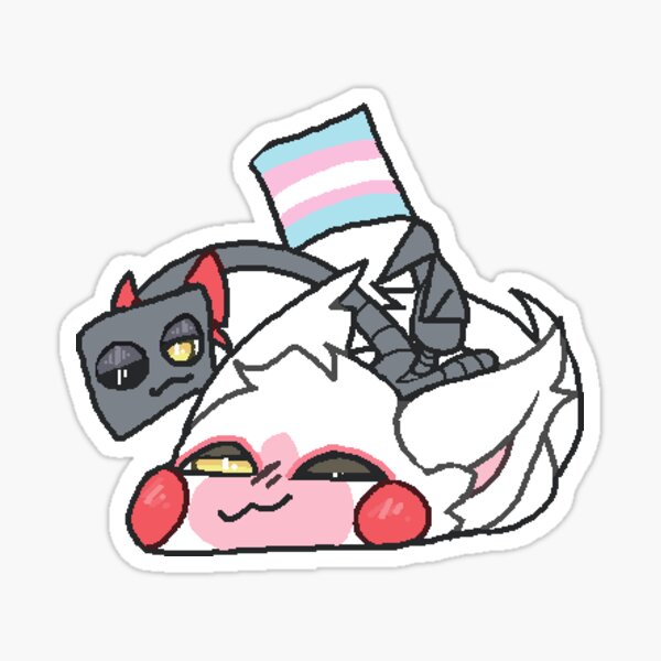 "Mangle Says Trans Rights" Sticker for Sale by kryozdaddy | Redbubble