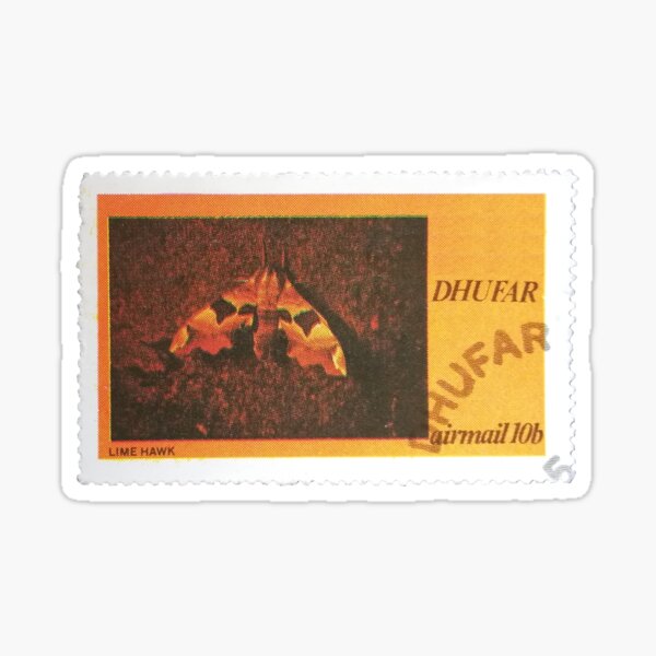 "Vintage Orange Butterfly Stamp " Sticker for Sale by StampCollection ...