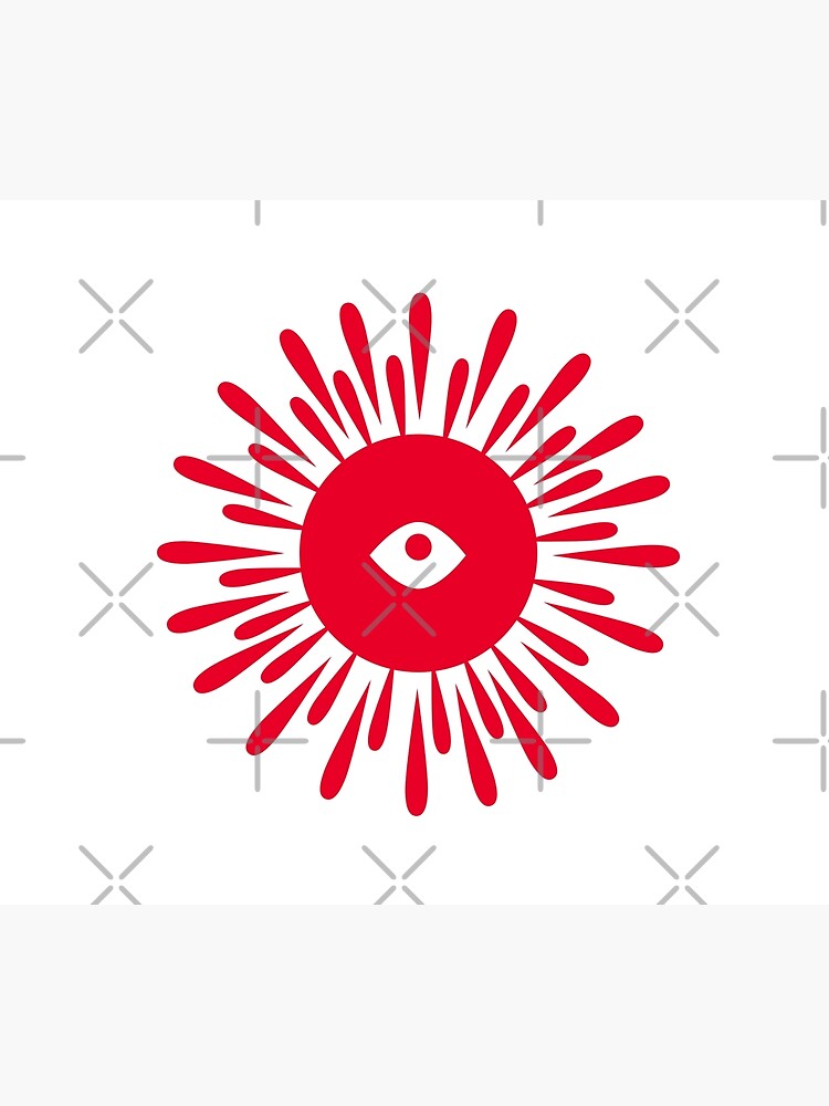 "Cherry Red Boho Sun Eye | Red Evil Eye | Red Monster Eye| Red ...