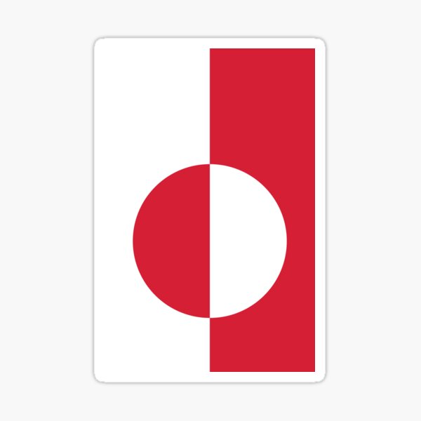 "Flag of Greenland" Sticker for Sale by ArgosDesigns | Redbubble