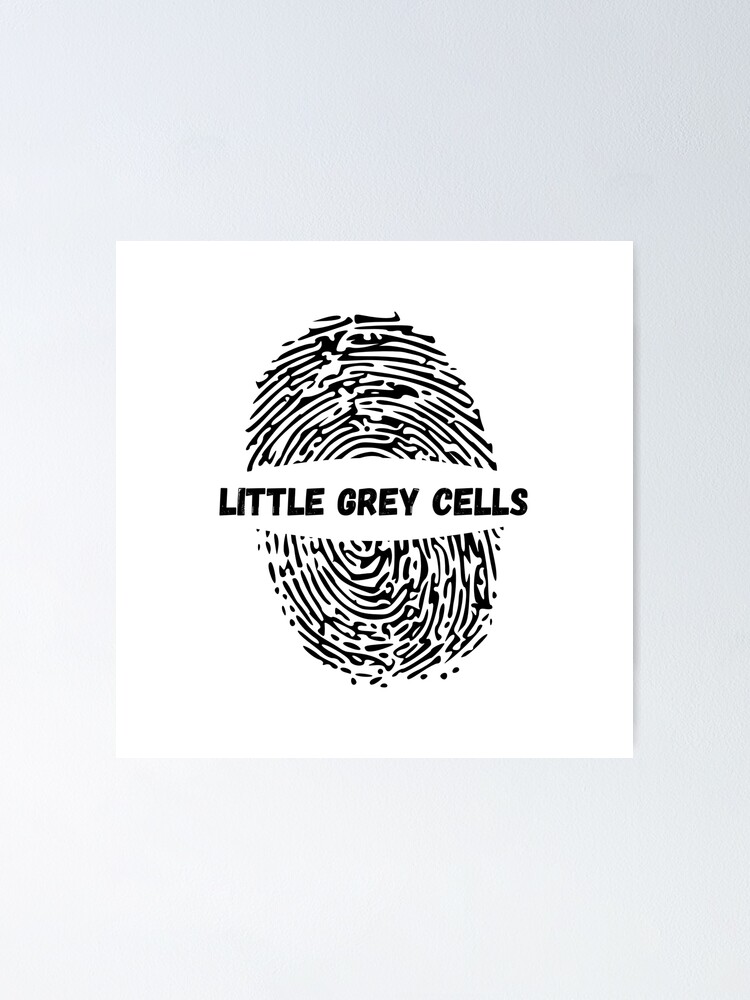 "Hercule Poirot. Little gray cells" Poster by Yararo | Redbubble
