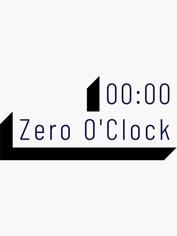 "Zero O'Clock | Best Gift for BTS lover" Sticker for Sale by ...