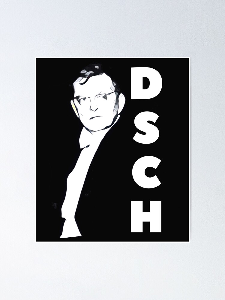 Póster «Estilo de pintura DSCH Shostakovich» de DesignsofNote | Redbubble