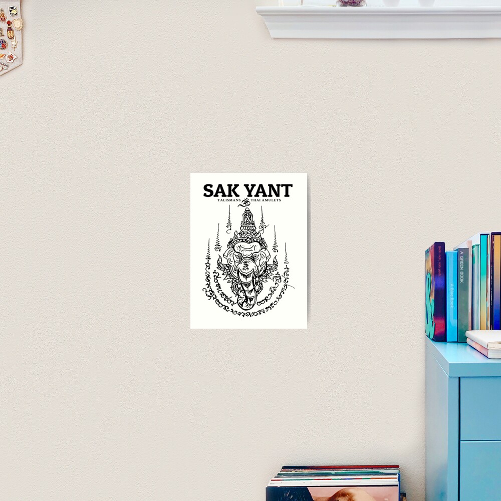 "Muay Thai Sak Yant Elephant" Poster for Sale by KewaleeTee | Redbubble