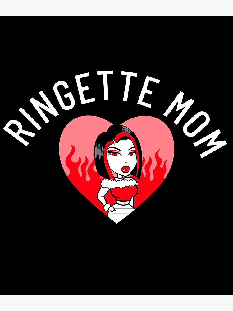 "Ringette Mom Badass Heart" Poster by jacks-tees | Redbubble